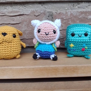 3-in-1 Adventure Time Crochet Pattern Bundle Finn Jake BMO Amigurumi ...
