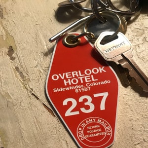 Overlook Hotel Keychain, Room 237 Motel Keychain. the Shining Movie Fan ...