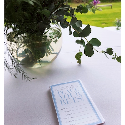 Baby Shower Place Your Bets Cards 2.5x4 Derby Betting Cards, Baby ...