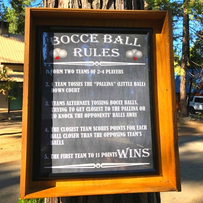 Croquet Rules Instructions, Yard Games, Croquet Sign, Outdoor Party ...