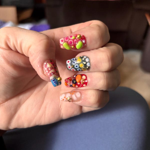 Gold Cross Gothic Fake Nails | Gothic Gold & Deep Burgundy Nail Art ...