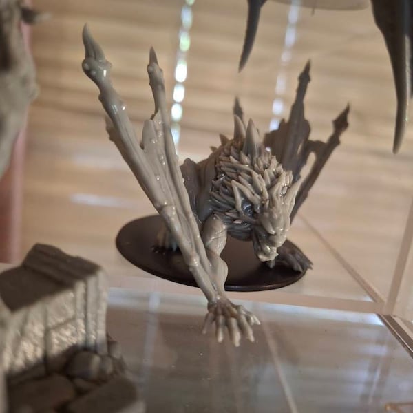 Vampiric Monstrosity Giant Dire Bat- | 28mm and 32mm Scale | Miniature ...
