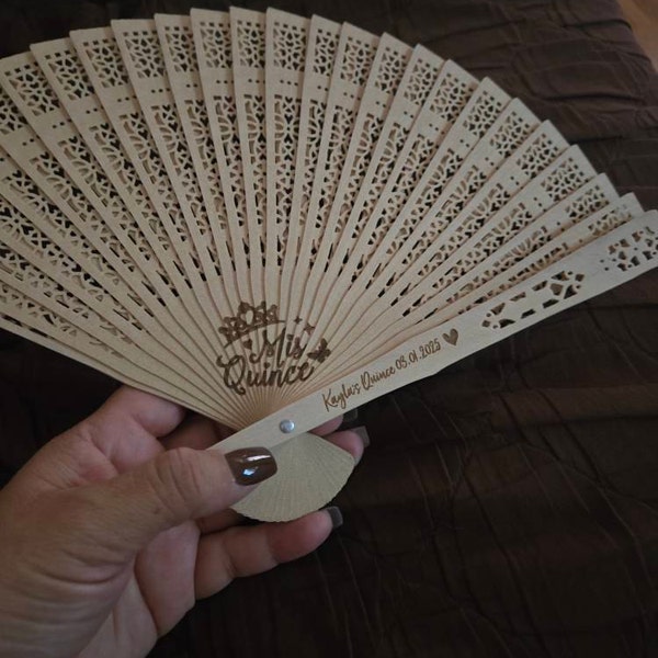 Bulk Mis Quince Años Fan Custom Birthday Favors Quinceañera Party ...