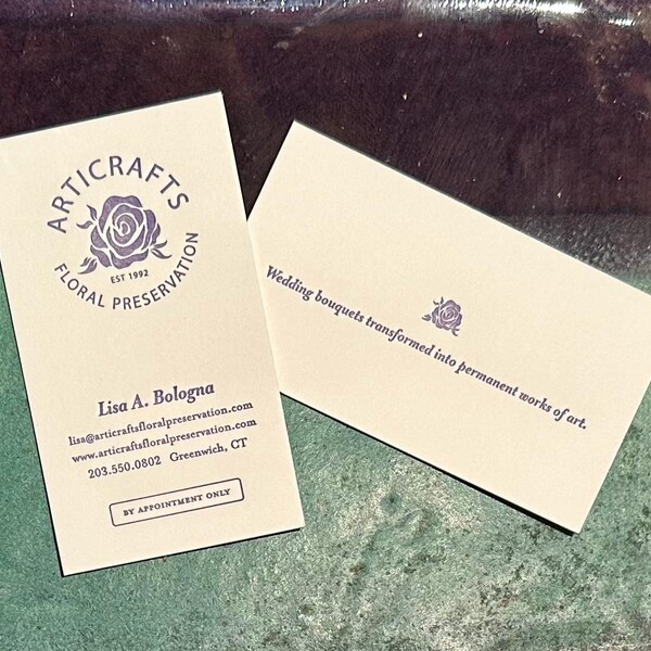 The Kennedy – Custom Letterpress Printed Calling Cards - Etsy