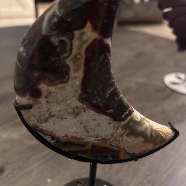 Red Plume Agate Crystal Bird Wings - Etsy