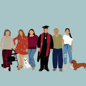 Two People Custom Portrait From Photo Digital Download - Etsy