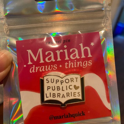 Support Public Libraries Hard Enamel Pin Lapel Pin Bookish Pin Book ...