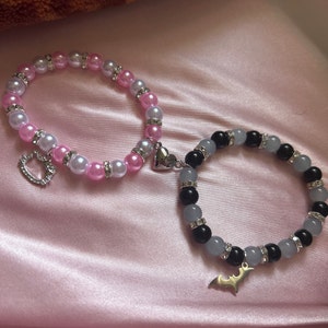 Corpse Bride Set of Two Matching Couple Bracelets, Victor and Emily ...