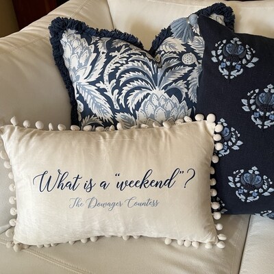 Velvet Pom Pom Personalized Words Pillow, Name Pillow, Customized ...