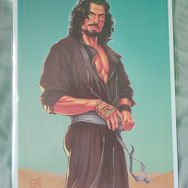 LIMITED EDITION Sparkly Metallic Ardeth Bay the Mummy Art Print Oded ...