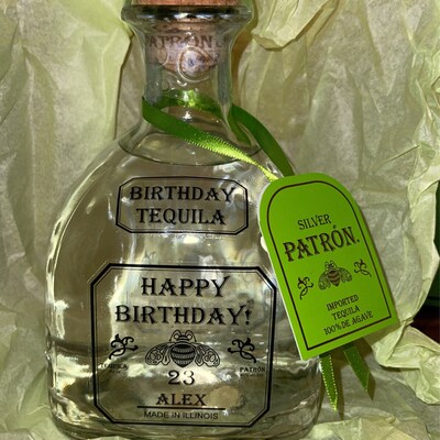 Tequila Label, Custom Patron Label, Tequila Custom Label, Birthday ...