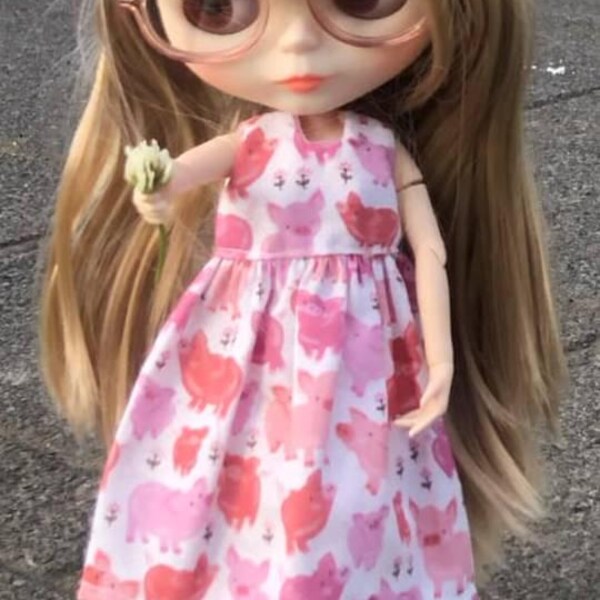 Cute Set Clothes for Blythe Doll, Set of Striped Oversized Sweater ...