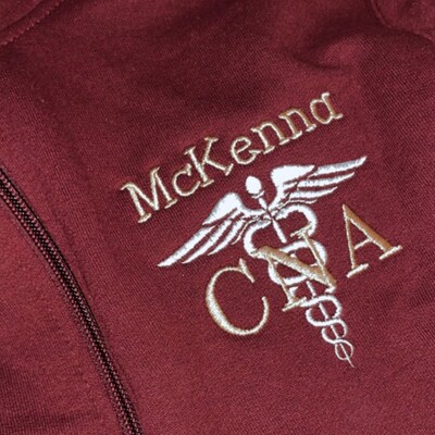 CNA Sweatshirt Certified Nursing Assistant Nurse Sweatshirt Caduceus ...