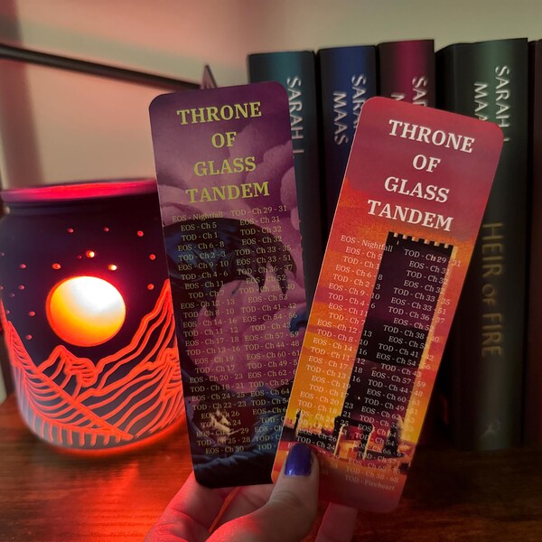 Throne of Glass Tandem Bookmarks | SJM Bookmarks | Acotar | Crescent ...
