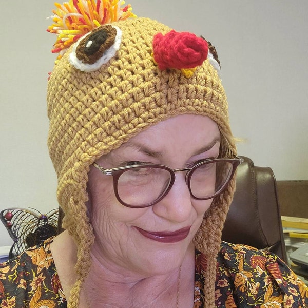 Turkey Hat , Turkey Trot Hat, Adult Turkey Hat, Thanksgiving Hat ...