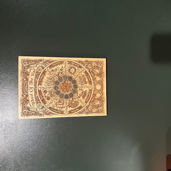 Ouija Board With Demons and Skulls Wooden Engraving Luxury Edition ...