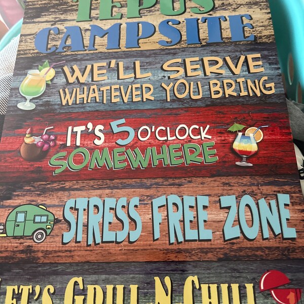 Vintage Custom Metal Street Sign. Great for Your Bar, Camp, or Lake ...