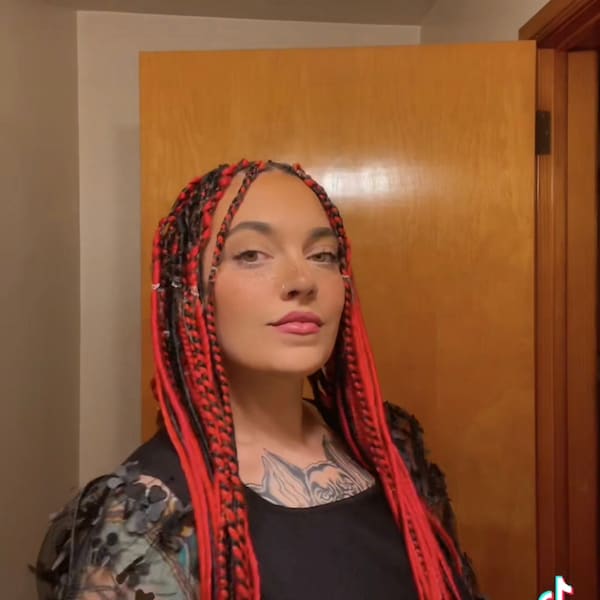 Red & Black Synthetic Dreads: Double or Single Ended, "vampire Blood ...