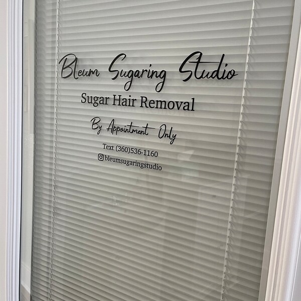 Custom Vinyl Storefront Business Vinyl Decal Sticker - Personalized ...