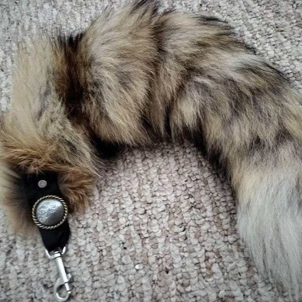 Red Fox Tails With Keychain Option - Etsy
