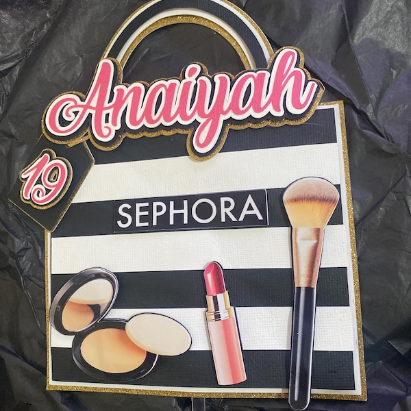 Cupcake Sephora-deluxe Inspired Cupcake Topper Digital File PDF PNG JPG ...
