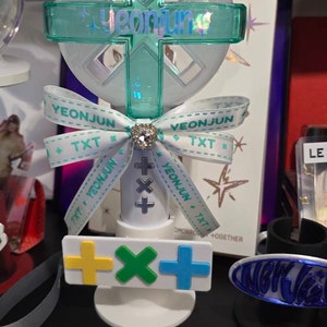 BTS SUGA AGUST D Ribbon Bow Keychain Pendant Light Stick Lanyard ...