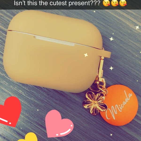 Custom AirPod Pro2 Case With Natural Wood Keychain,cute Airpods 4 Case ...