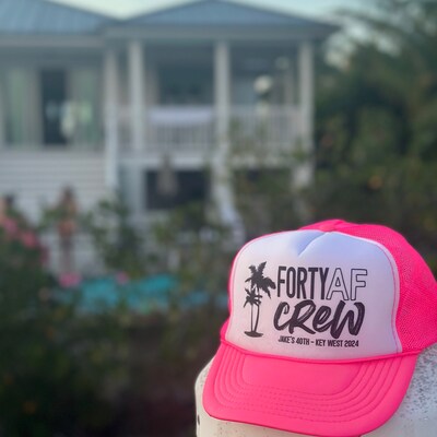 40 AF Squad Crew 40th Birthday Hats 13 Colors Vacation and Birthday ...