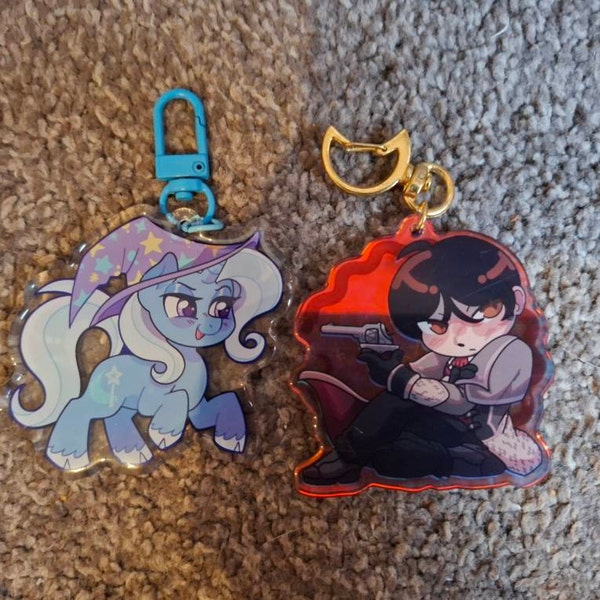 MLP Keychains, 2.5" My Little Pony Keychain, Trixie Lulamoon Keychain ...