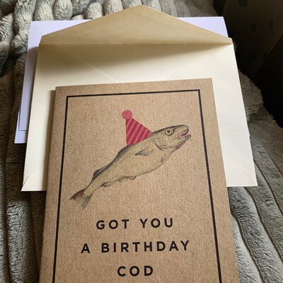 Got You A Birthday Cod Hilarious Birthday Card Pun Birthday Card for ...