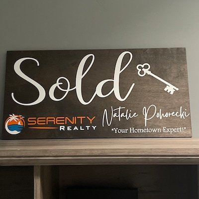 Personalized Real Estate Agent Sign, Custom Real Estate Sold Sign, Real ...