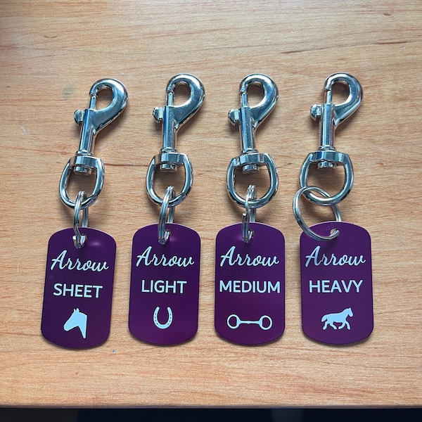 Personalized Horse Blanket Tag, Horse Rug Tag, Tack Tag, Horse Name Tag ...