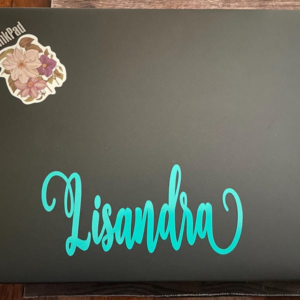 Laptop Stickers | Laptop Decal | Computer Decal | Name Laptop Decal ...