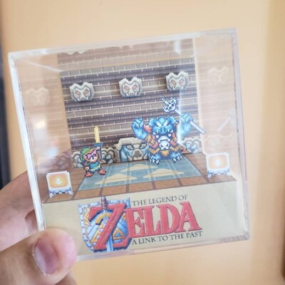 The Legend of Zelda A Link to the Past Gannon Boss Fight Shadow Box ...