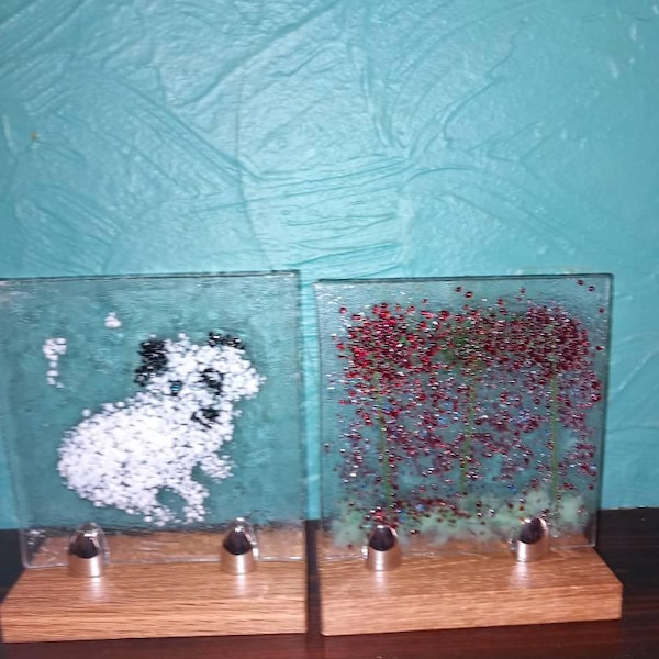 Slender Slotted Boats | Oak Glass Display Stands - Available in ...