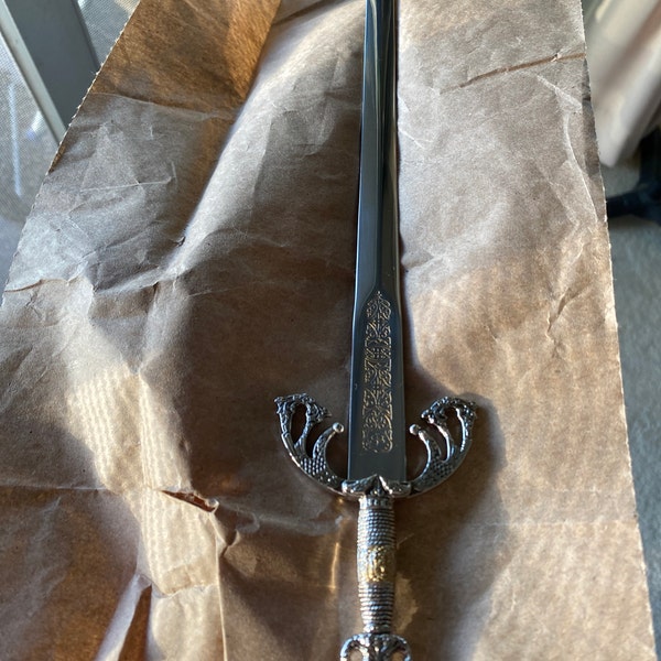 Delightful Tiny Metal Small 17th Century Influenced Long Sword ...
