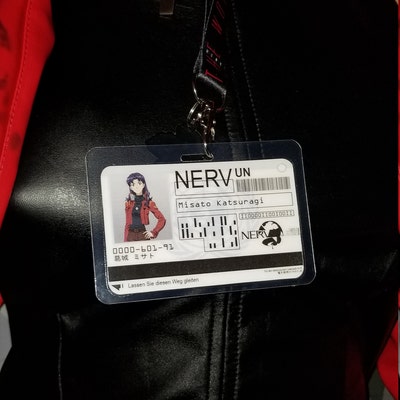 Neon Genesis Evangelion Inspired NERV ID Badge. Costume Cosplay Prop ...