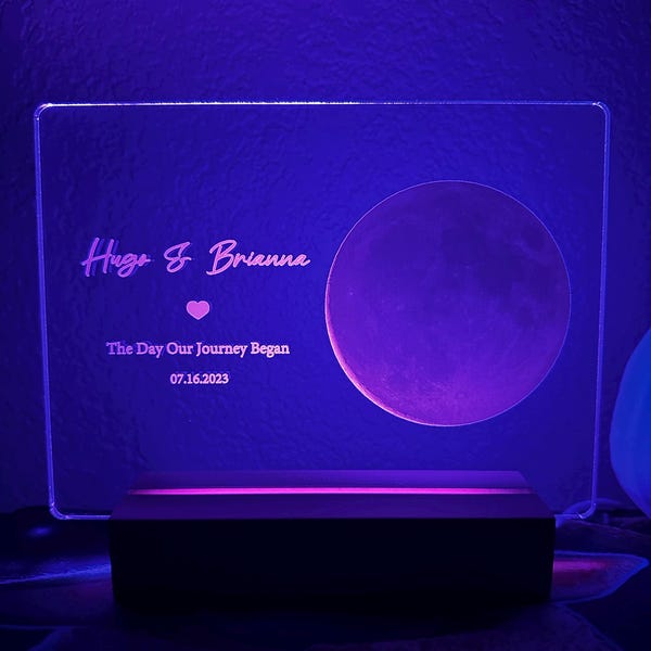 Custom Best Friend Photo Gift, LED Night Light Sign, Gift for Best ...