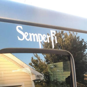 2x Semper Fi Vinyl Decal Sticker Different Colors & Size for Cars/bikes ...