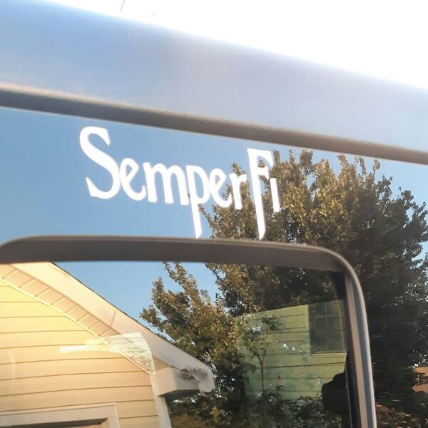 2x Semper Fi Vinyl Decal Sticker Different Colors & Size for Cars/bikes ...