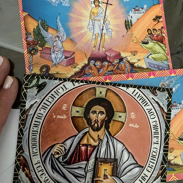 6-pack St. Christopher Assorted Blank Inside Note Cards/eastern ...