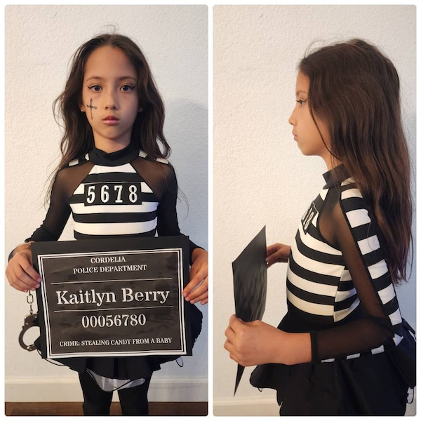 Editable Mugshot Sign Board: Police Party Photo Booth Prop (instant ...