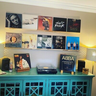 Floating Record Shelf Vinyl Floating Shelf Vinyl Storage Shelf Record ...