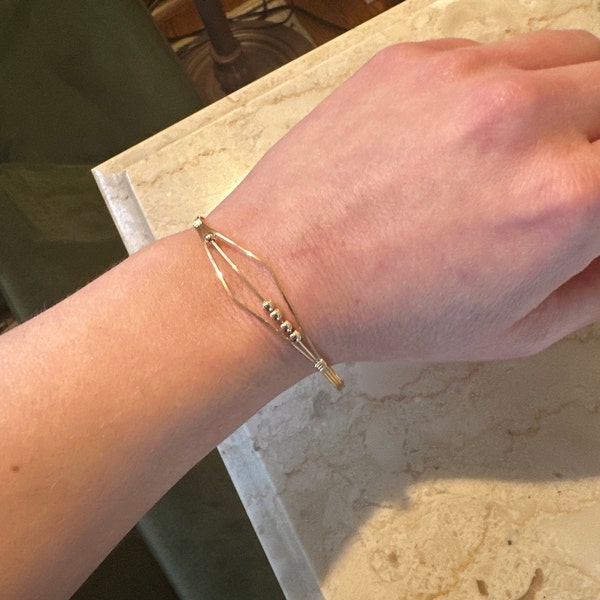 Fidget Bracelet - Dainty 14kt Gold Filled Wirewrapped Bracelet - Gold ...