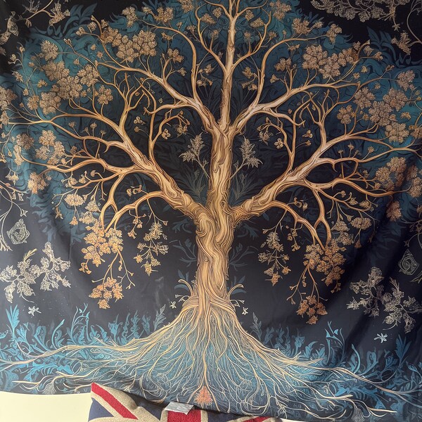 Alchemical Tree of Life Wall Tapestry: Tarot Card Aesthetic, Multiple ...