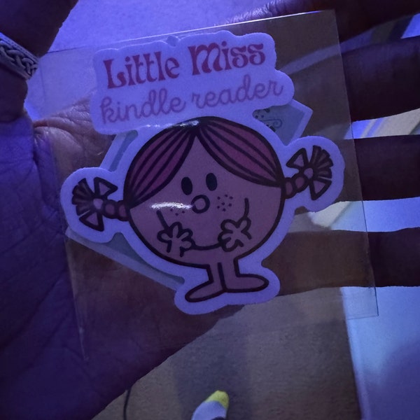 Little Miss Kindle Reader Sticker, Kindle Lover, Kindle Stickers ...
