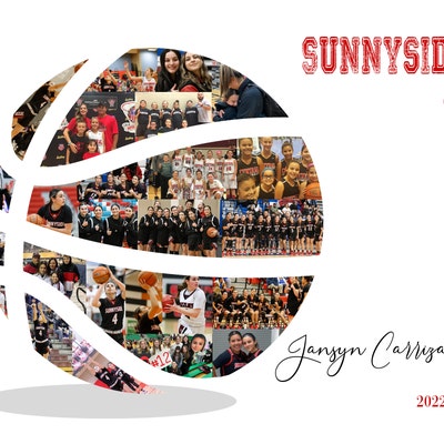 PRINTABLE Custom Basketball Photo Collage Coach Gift - Etsy