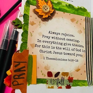 Prayer & Gratitude Journal PINK AND GRAY Bible Journaling - Etsy