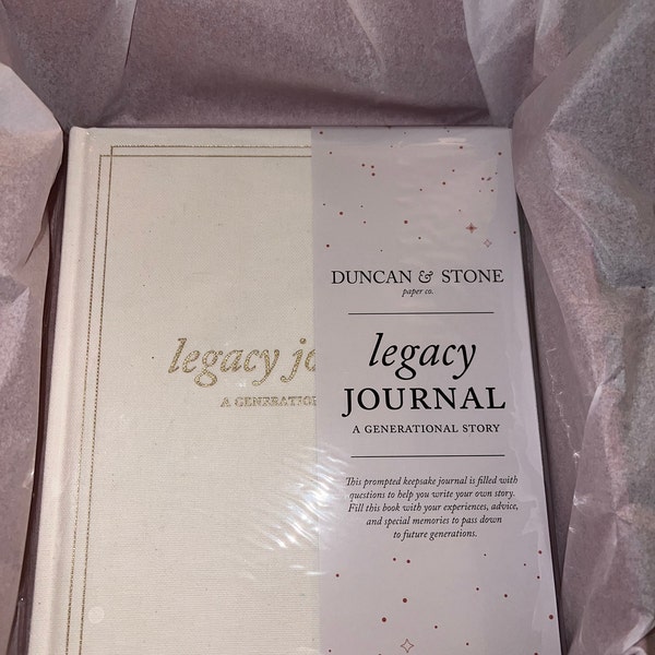 Linen Legacy Journal: Family Tree, Guided Prompts, Grandparent Gift - Etsy