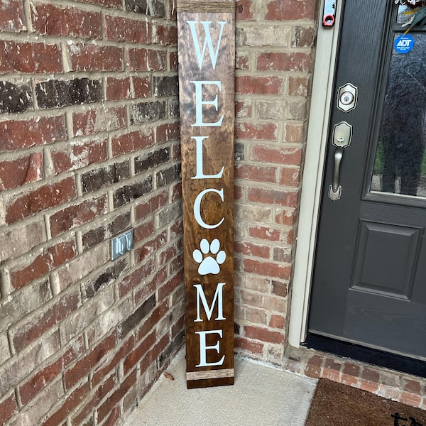 Front Porch Welcome Sign - 5 Foot Welcome Sign - 4 Foot Welcome Sign ...